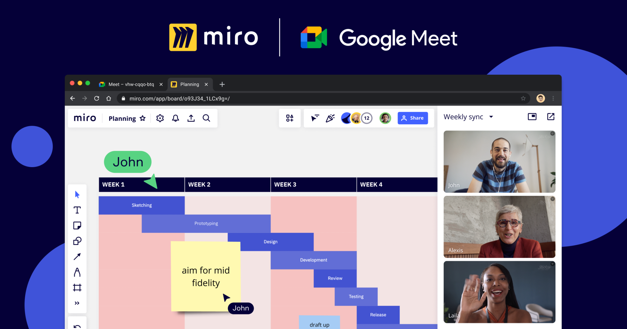 Visually collaborate in meetings with Miro and Google Meet | MiroBlog